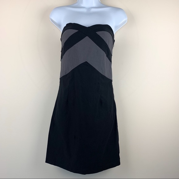 Body Central | Dresses | Body Central Black And Gray Strapless Dress ...
